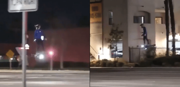 Homem é visto em skate voador como em De Volta para o Futuro; veja