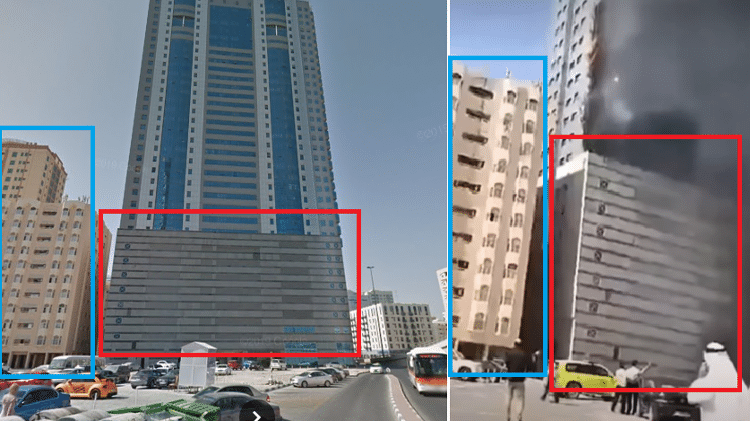 Vídeo é de incêndio em prédio residencial, não na sede da CIA em Dubai