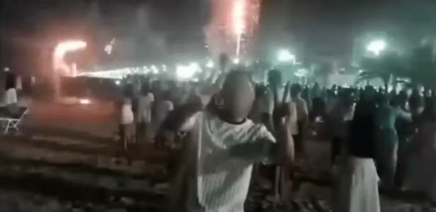 Vídeo mostra rojão explodindo em mulher morta em réveillon em SP