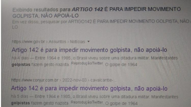 Arquivo Nacional afasta servidor por texto histórico sobre o artigo 142 - 15/11/2022 - UOL Notícias