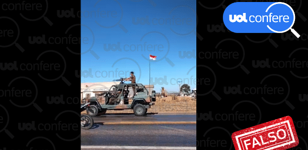 Exército não está usando bandeiras de Cuba; símbolo é da cavalaria