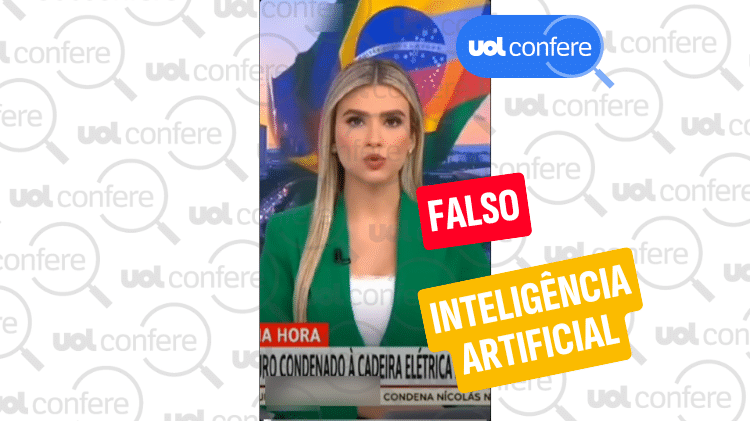 Maduro não foi julgado e nem condenado à morte nos EUA; vídeo é IA