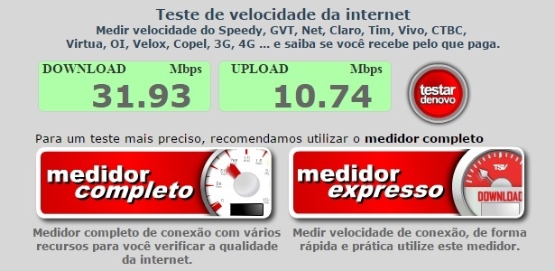 Aprenda a medir a velocidade de sua conexão de internet - 22/12/2015 ...
