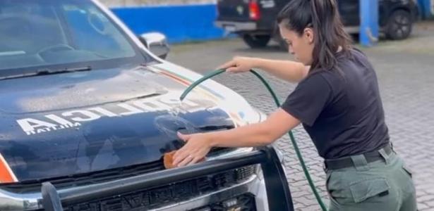 PM-CE nega recurso e manda prender soldado que gravou vídeo lavando viatura