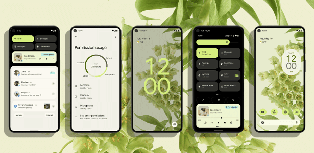 Visual novo e maior controle de privacidade: as novidades do Android 12 ...