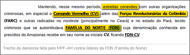 Facção que comanda tráfico no Norte tem "conexões estreitas" com as ...