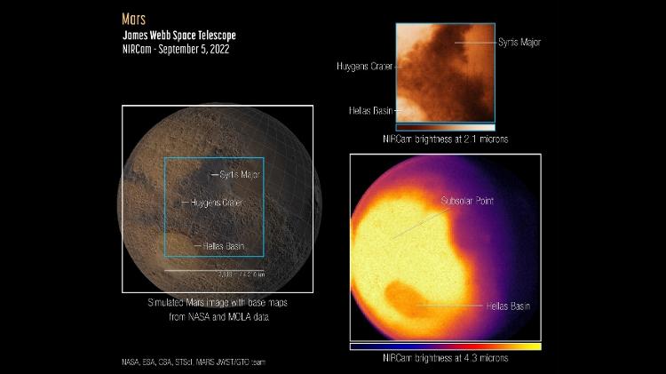 Veja as primeiras imagens de Marte capturadas pelo James Webb