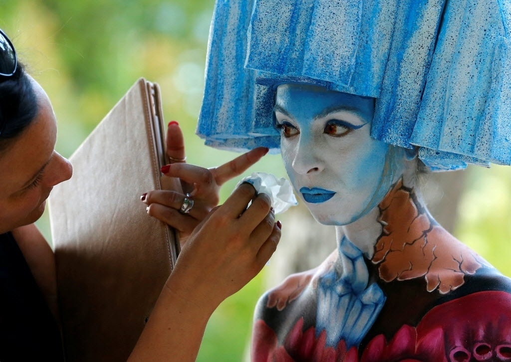 Fotos: Artistas transformam corpos em tela e criam obras de arte na ...