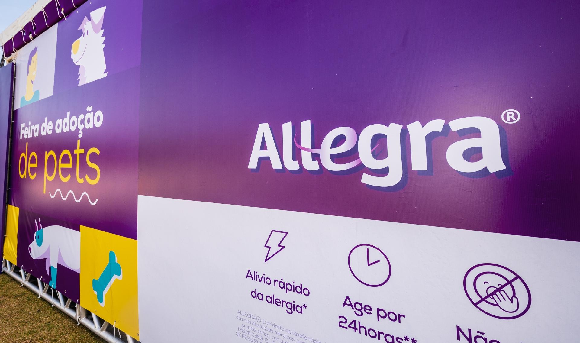 Allegra mais alegria menos alergia