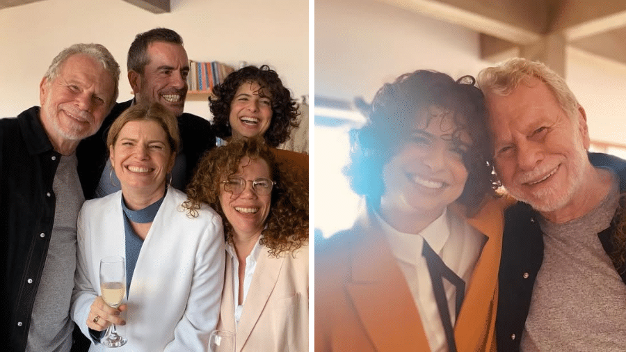 Jonas Bloch comemora casamento da neta, Júlia Anquier, com cantora