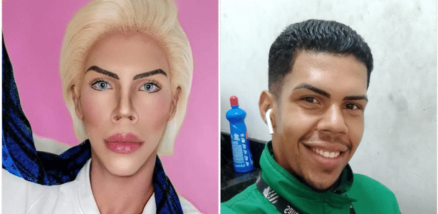 Ken humano larga caracterização e trabalha como frentista