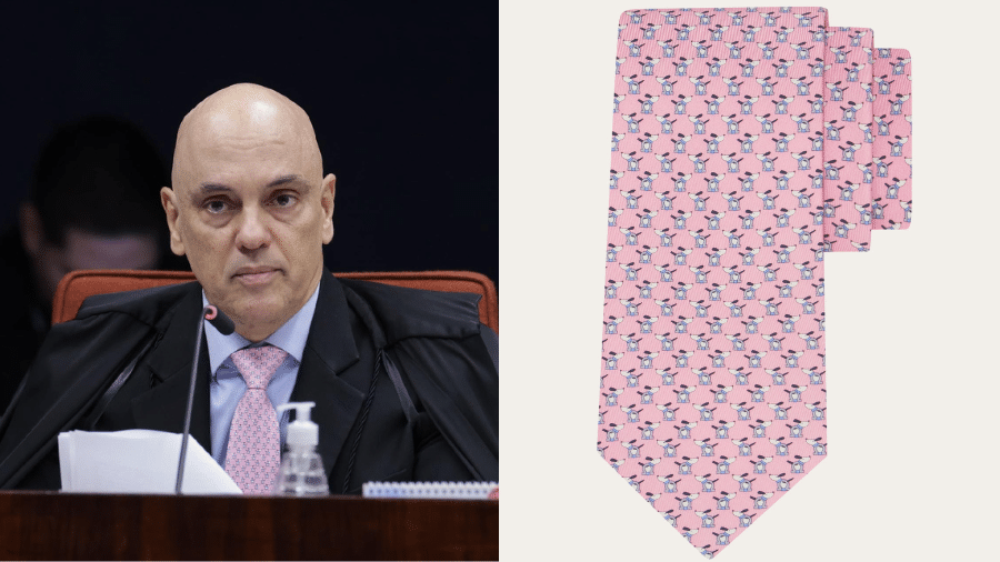 Alexandre de Moraes usa gravata de cachorrinhos; veja preço
