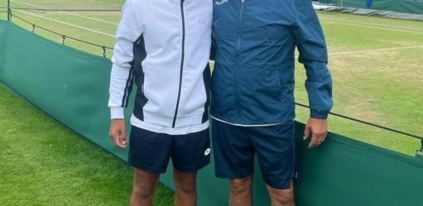 Tenista Luís Augusto disputa em Wimbledon acompanhado por Santos Dumont ...