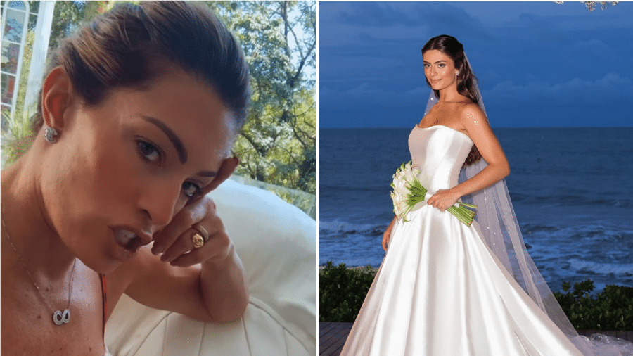 Elaine Mickely se assusta com o valor para lavar um vestido de noiva
