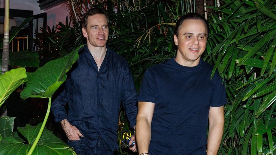 Michael Fassbender, o Magneto de X-Men, janta com Felipe Massa em SP
