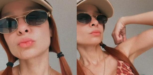 Maiara exibe muque e corpo definido antes de treino