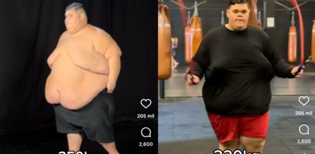Gordão da XJ exibe transformação após perder 130 kg