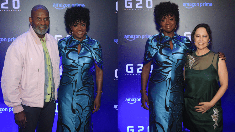 Viola Davis participa do lançamento do filme 'G20' no Rio