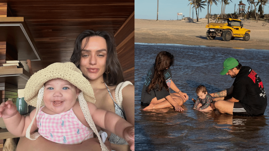 Rafa Kalimann curte férias Nattan e a filha Zuza