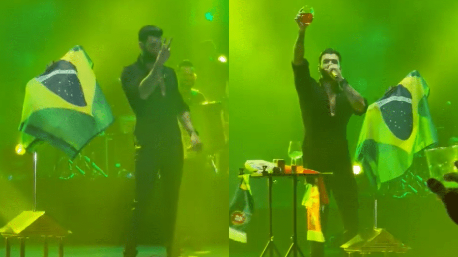 Gusttavo Lima declara apoio a Bolsonaro em show em Miami