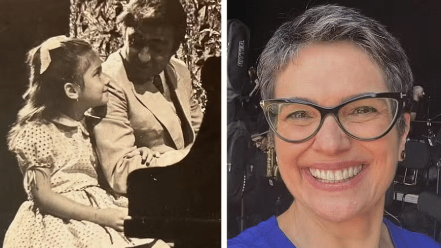 Sandra Annenberg mostra foto de sua estreia na TV como atriz mirim