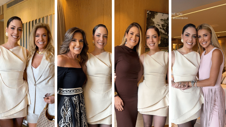 Filha de Roberto Justus reúne as ex-esposas do pai em aniversário