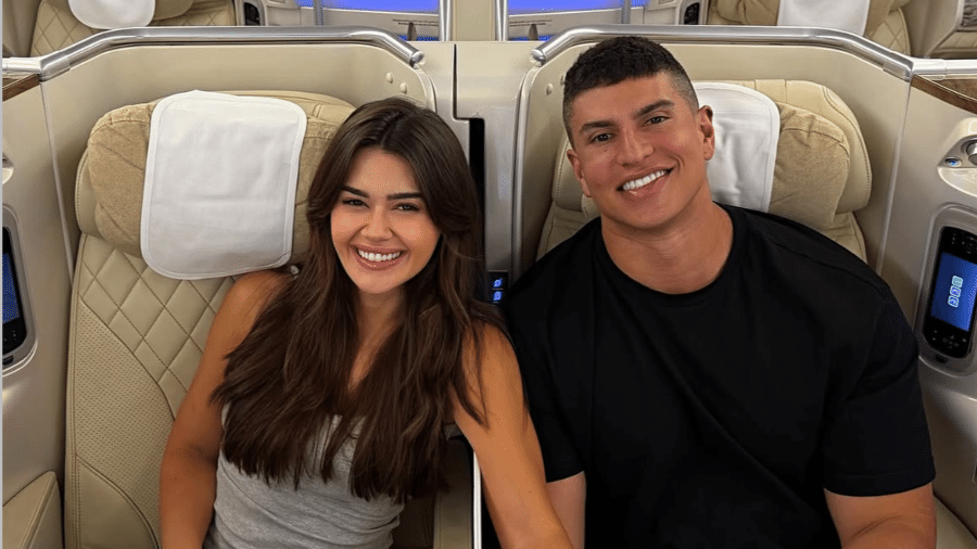 Franciny Ehlke é advertida por policial após beijo público em Dubai