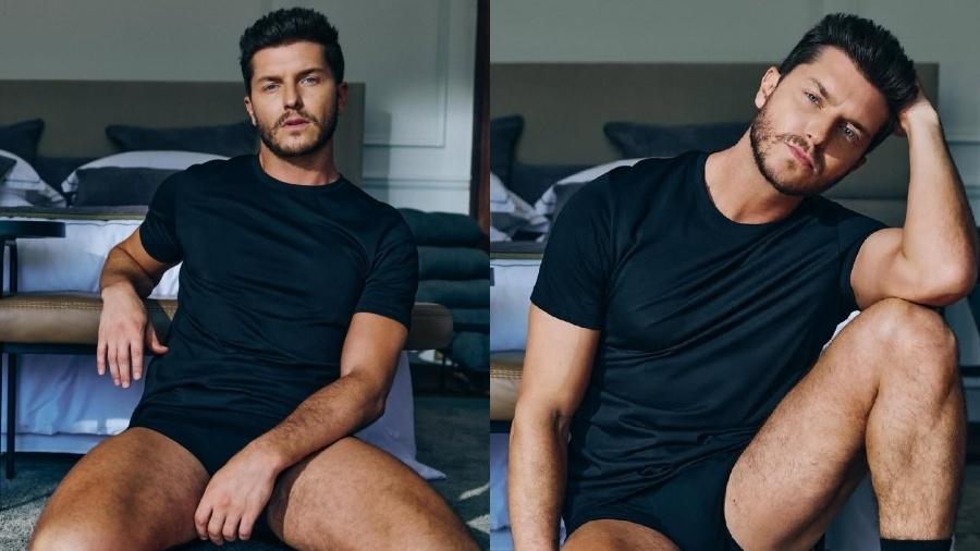 Klebber Toledo compartilha ensaio sensual de cueca