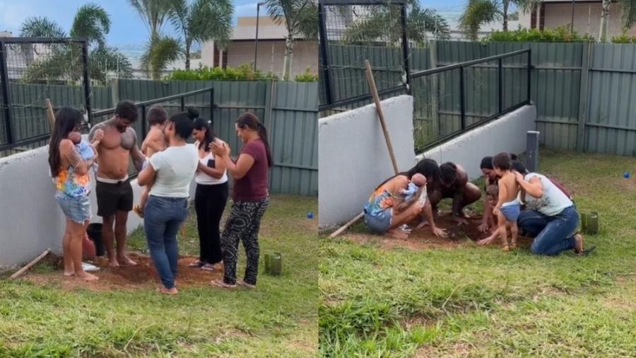 Clara Maia e André Coelho: casal une cinzas do filho a semente