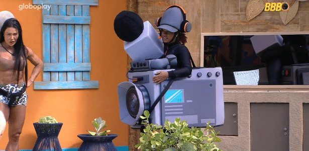 BBB: Thamiris se diverte com figurino de seu segundo Monstro