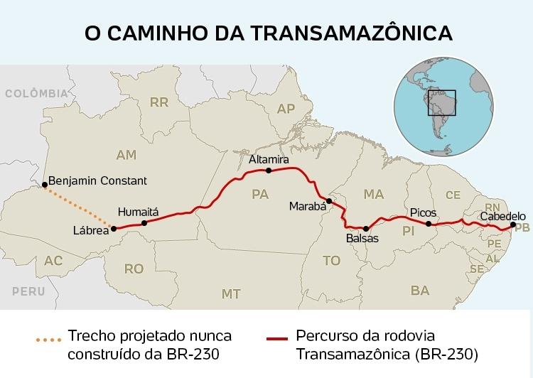 Cinquentona, Transamazônica acaba em festa, palafita e guerra de ...