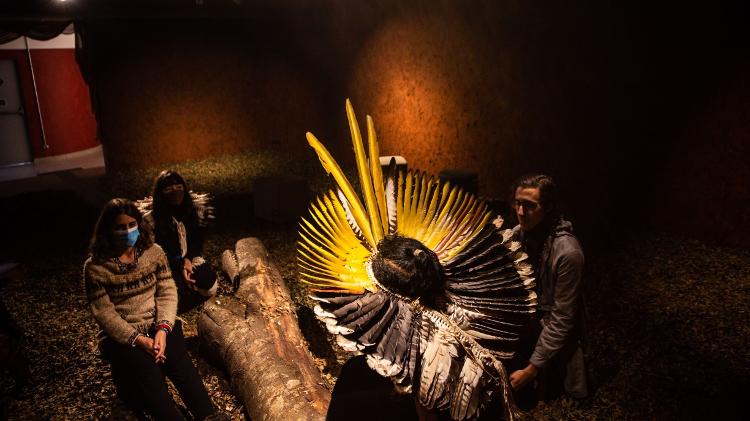 Museu indígena convida visitante a tocar nas paredes para sentir ...